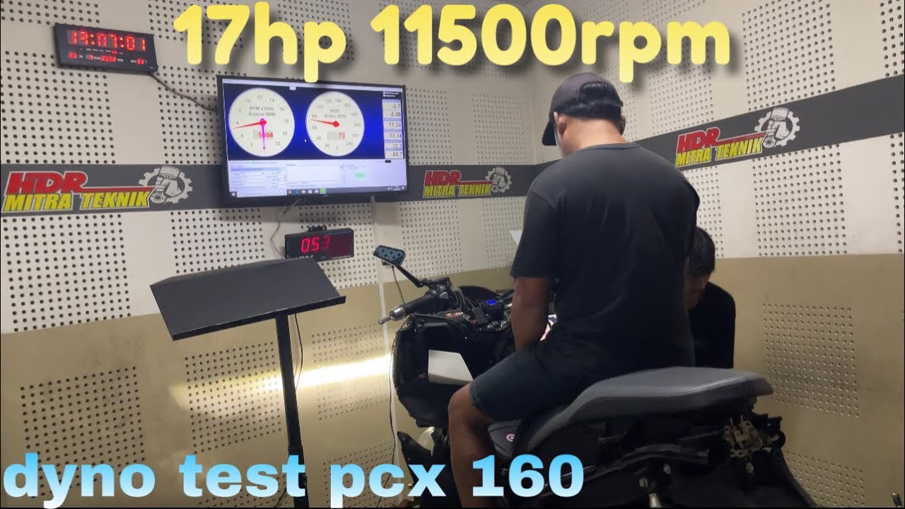 Dyno test pcx bore up 160 BRT !! part 2 - YouTube