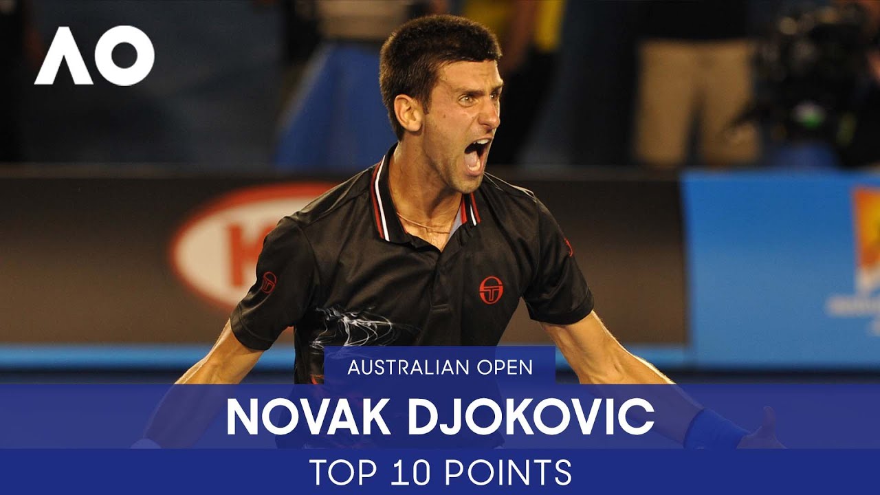Novak Djokovic's Top 10 Points | Australian Open - YouTube