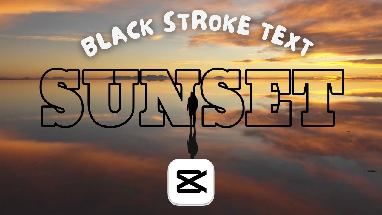 Achieving a Black Stroke Text Effect in CapCut PC | Two Easy Methods ...