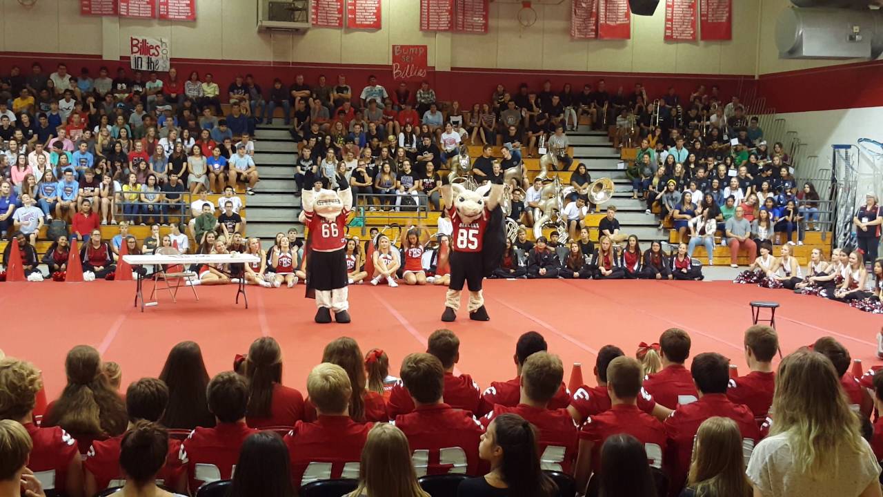 9/2/16 FHS Pep Rally Mascots - YouTube