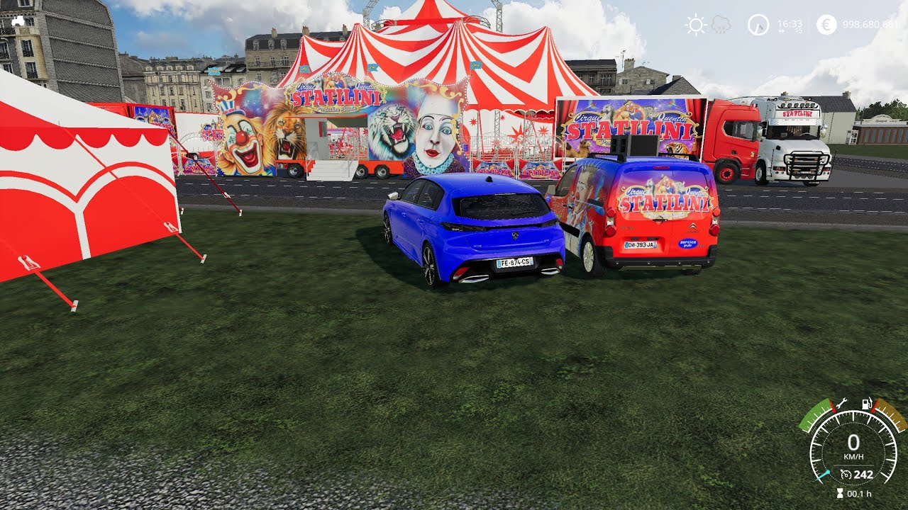 { Cirque FS19 } Arrivé des convois Statilini. Partie 1 - YouTube