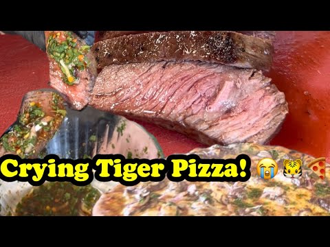 BEST Thai fusion pizza! Crying Tiger is the UNKNOWN wonder food of Thailand 🇹🇭