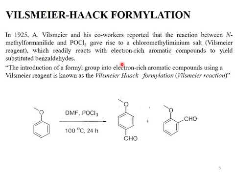 L 7 MS Vilsmeier Haack reaction - YouTube
