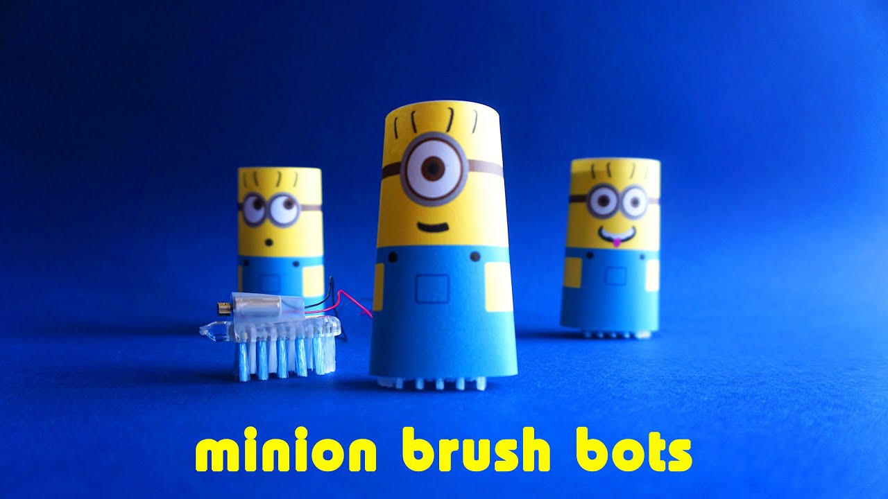 Minion Brush Bots - YouTube