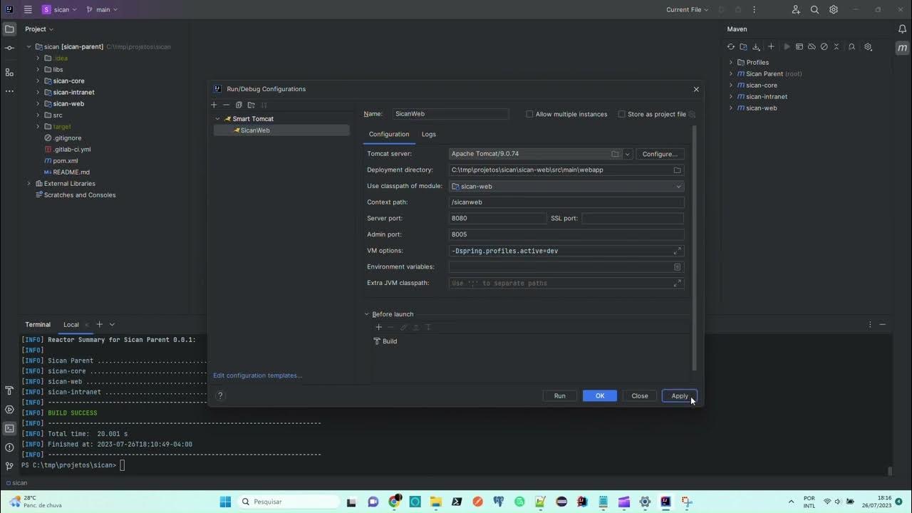 Configurando Tomcat no IntelliJ Community - YouTube