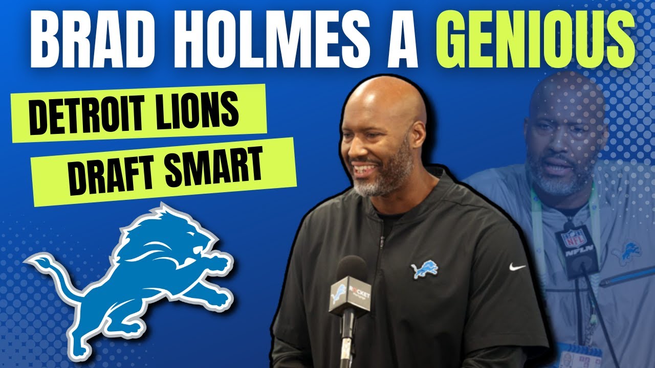 Lions GM Brad Holmes Is a SMART; he Wins The Draft With His Poker Face ...