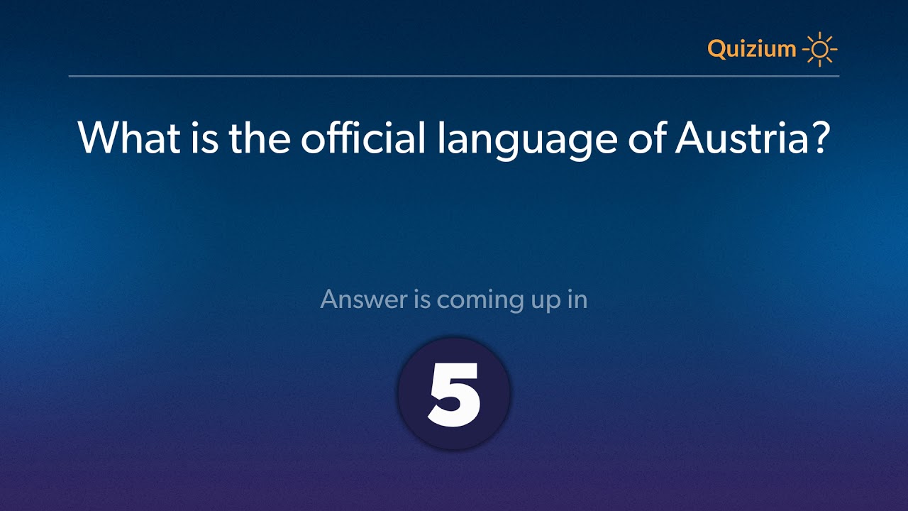 What is the official language of Austria? Austria Quiz - YouTube