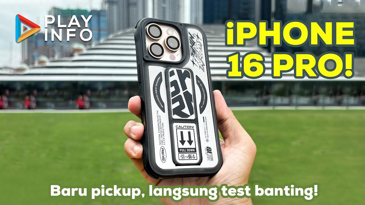 Kapan lagi banting - banting iPhone 16 Pro depan Apple Store Malaysia! - YouTube