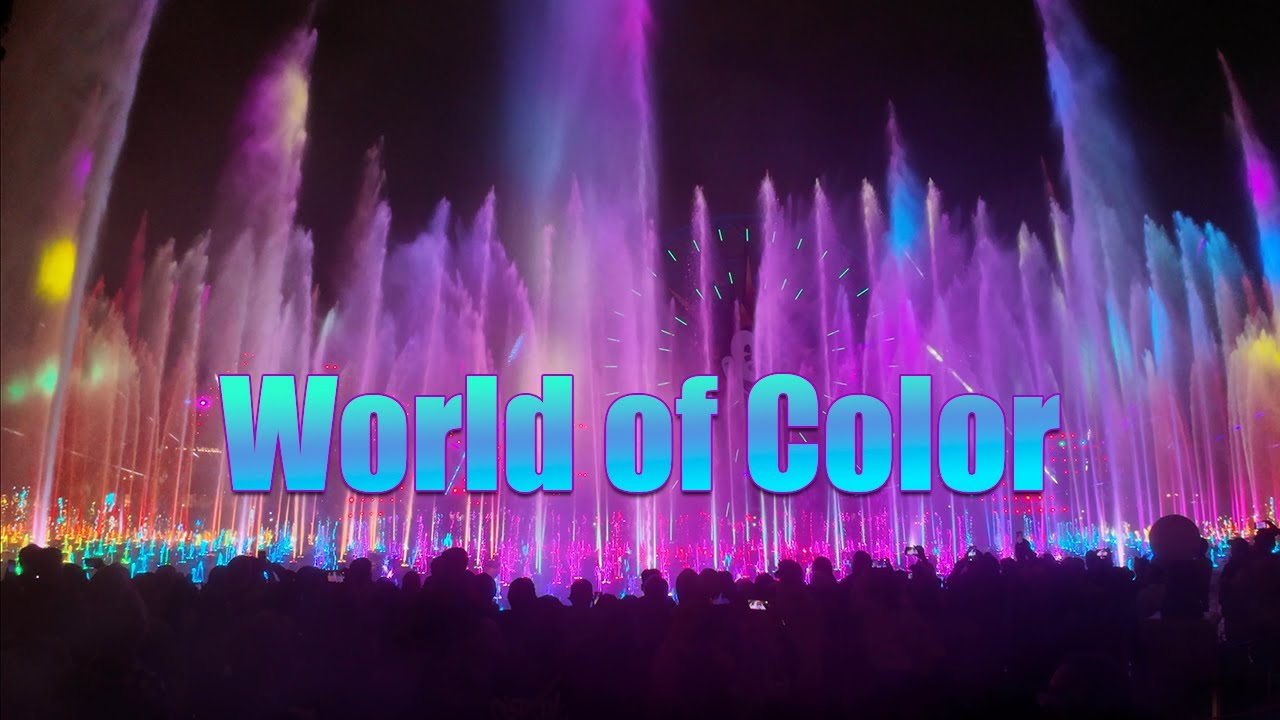 World of Color - One Nighttime Show at Disney California Adventure Park ...