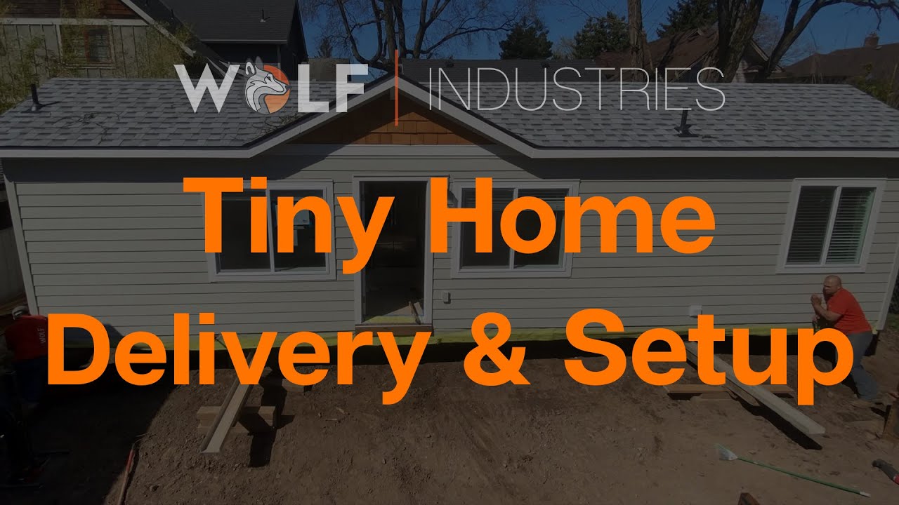 Tiny Home Delivery & Setup - YouTube