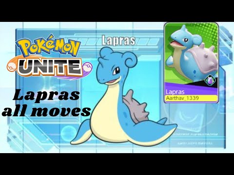Lapras all moves🌊💧 Pokémon unite - YouTube