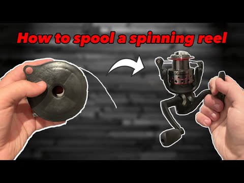 How To SPOOL A SPINNING REEL - YouTube