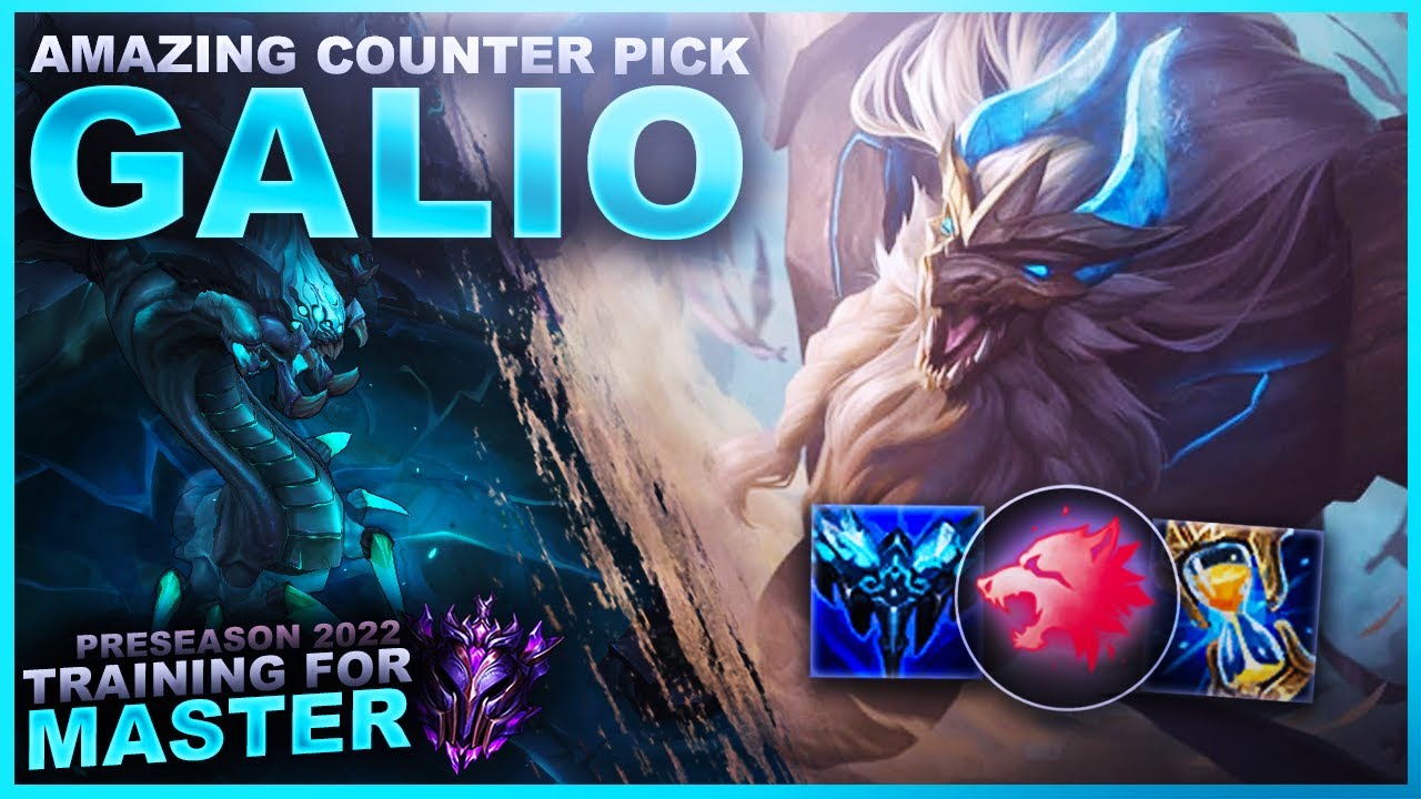 GALIO IS SUCH A GOOD COUNTER PICK! - Training for Master | League of ...