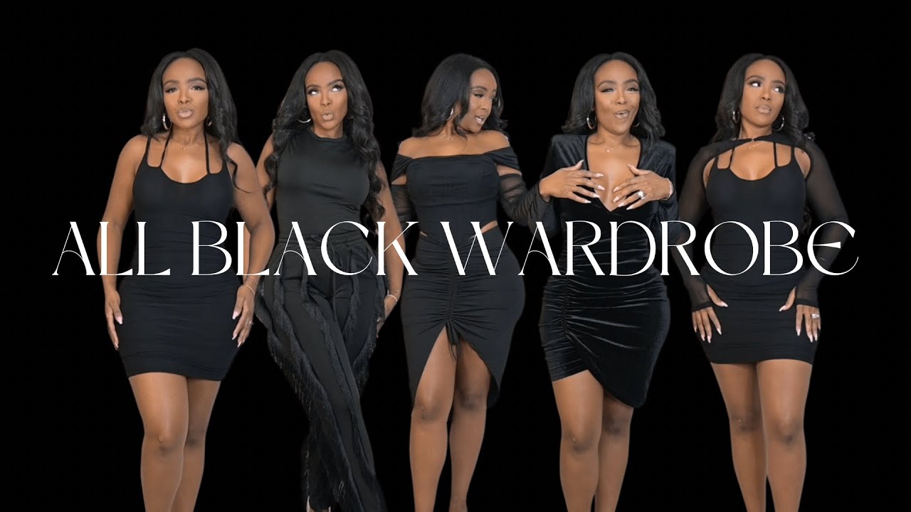 HOW TO BUILD YOUR ALL BLACK WARDROBE | FASHION TIPS AND MORE - YouTube