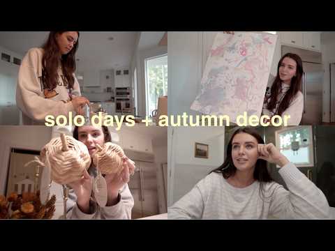 Solo Parenting + Decorating for Autumn + Slow Days at Home