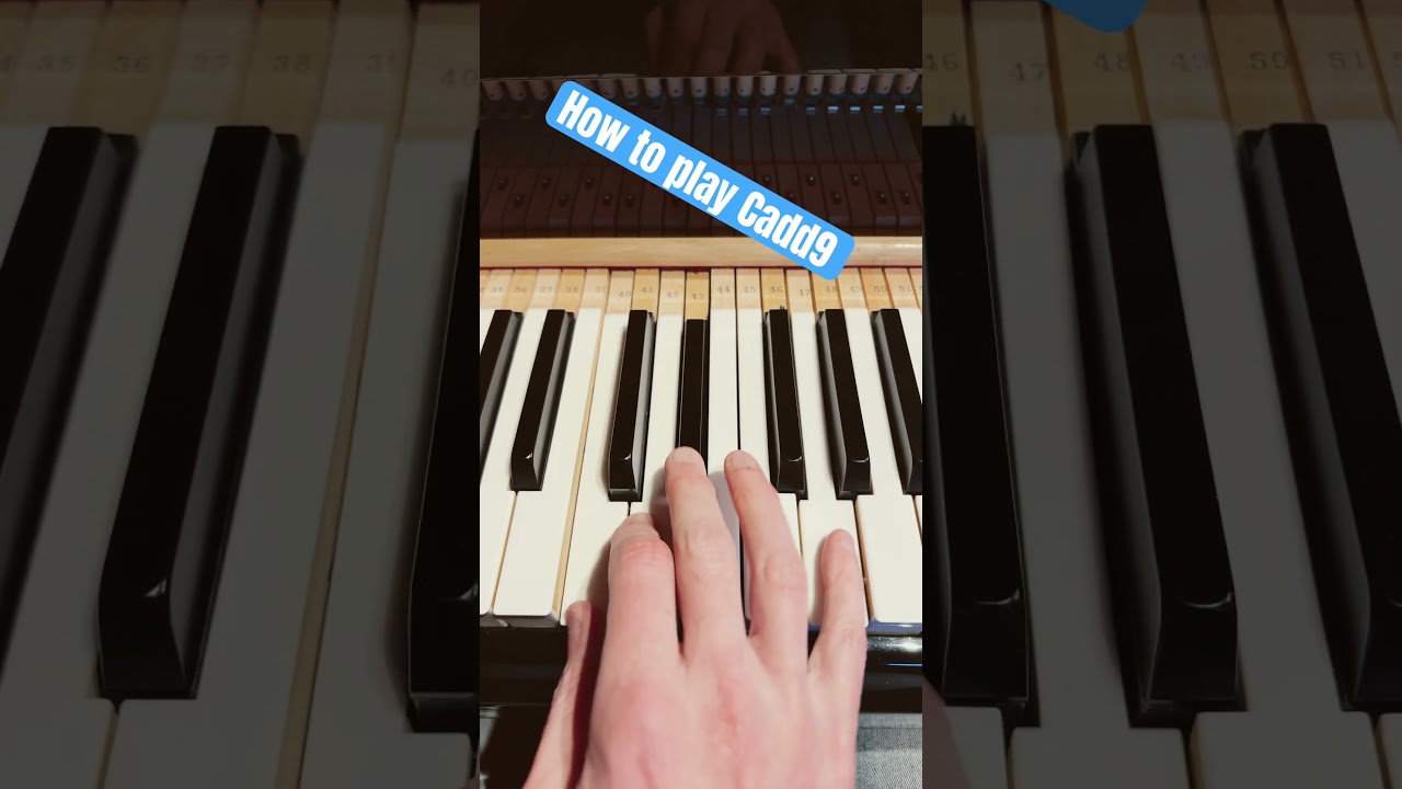 Cadd9 #chord #chords #chordstutorial #pianoteacher #pianotutorial # ...