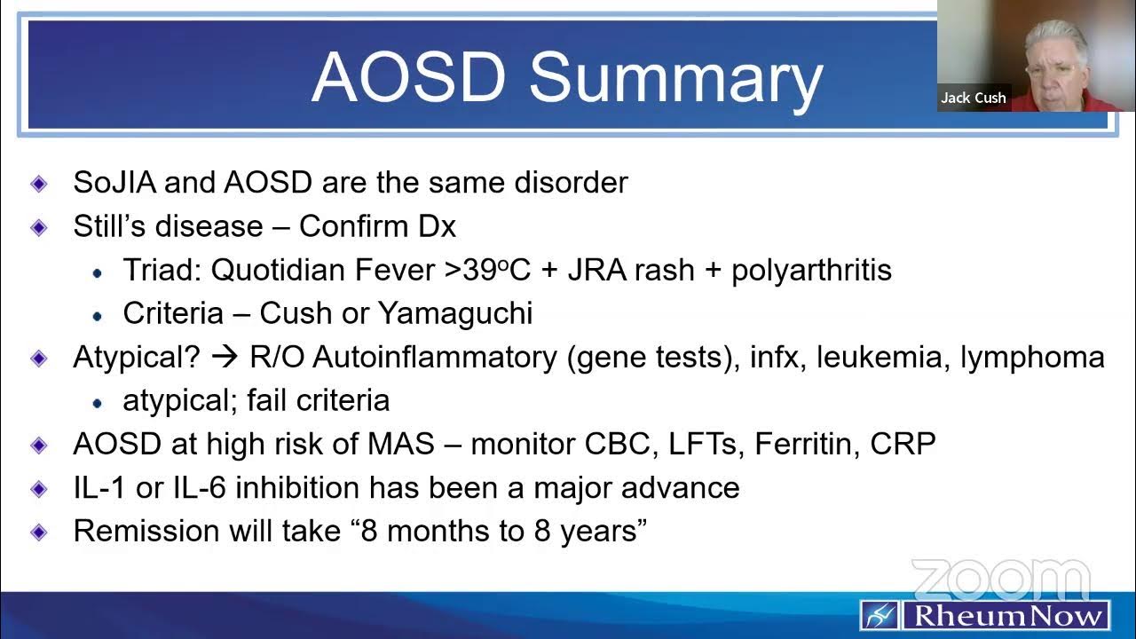 AOSD - Adult-onset Still's disease - YouTube
