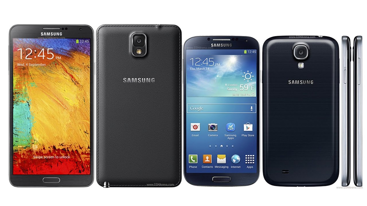 New Samsung Galaxy Note 3 vs. Samsung Galaxy S4 - Official Specs ...