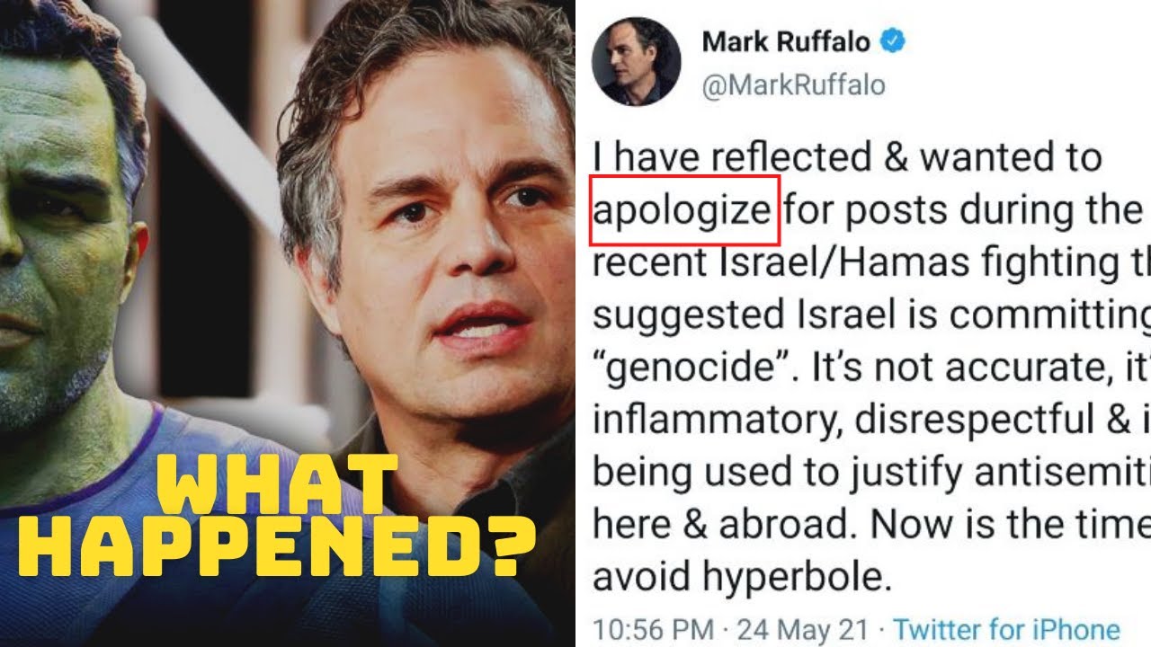 What REALLY Happened To Mark Ruffalo and Israel Apology - YouTube