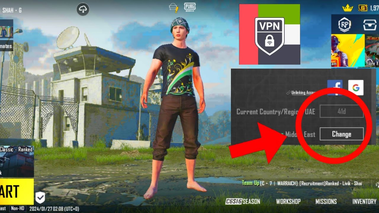 How to Change Region in PUBG MOBILE! | Pakistan to UAE Region! 🇦🇪 - YouTube