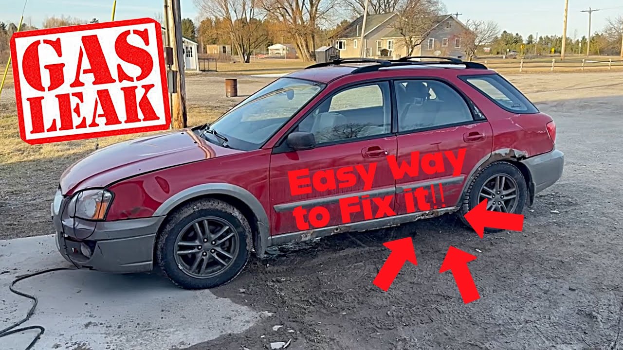 COMMON Subaru Door Gas Leak!! FIX!!! Under seat. - YouTube