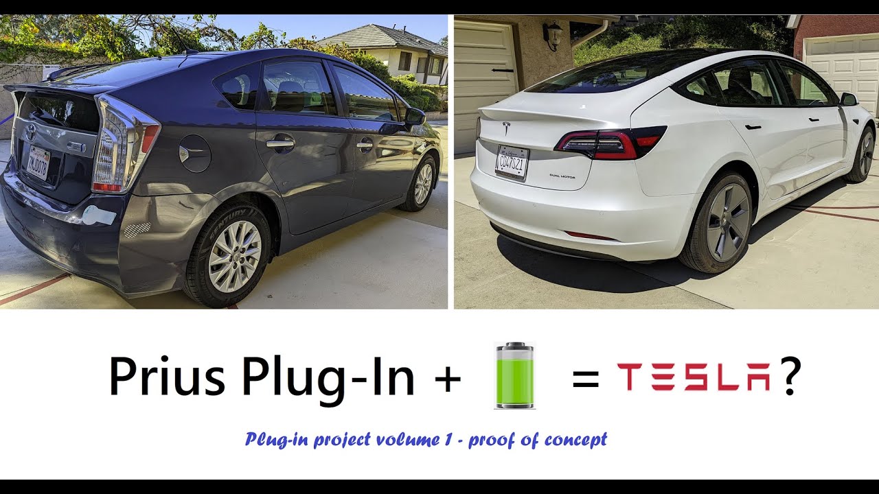 Prius plug-in wannabe a Tesla, just add battery ?! - YouTube