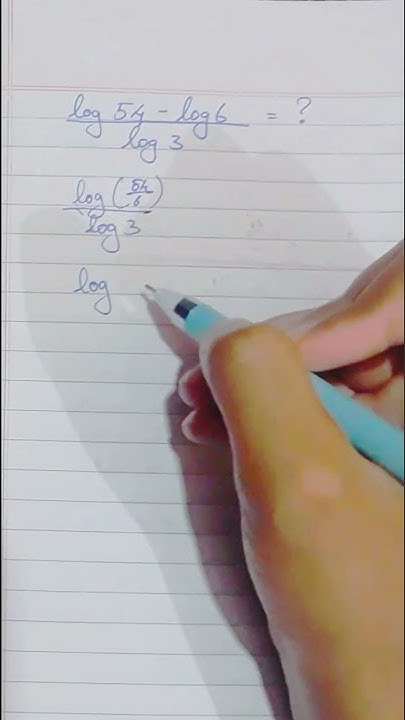 basic logarithm - YouTube