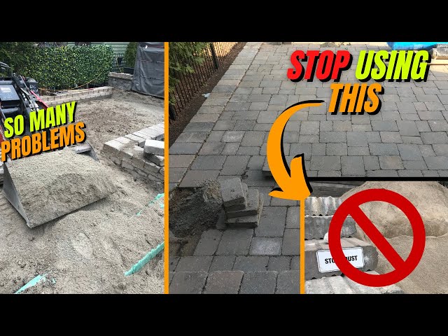 Paver Laying On Stone Dust