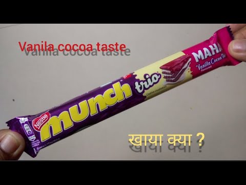 Munch trio || Vanila cocoa taste || Nastle || Munch || vanila ...
