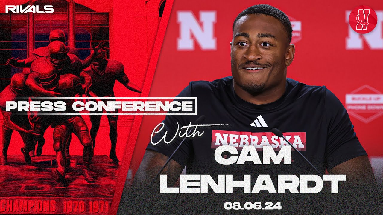 Nebraska Football: Cam Lenhardt fall camp press conference (Aug. 6 ...