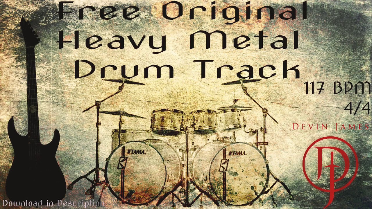 Free Original Heavy Metal Drum Track - 117 BPM (FREE DOWNLOAD) - YouTube