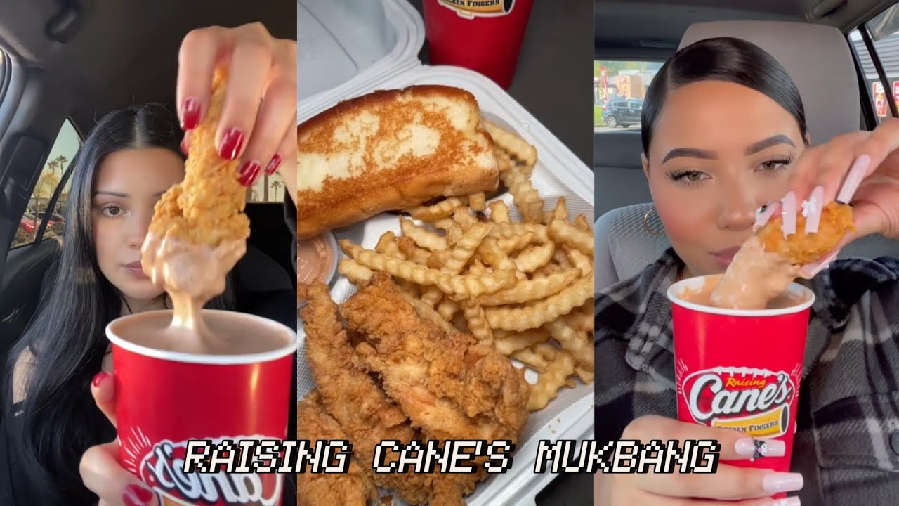 raising cane's mukbang asmr - YouTube