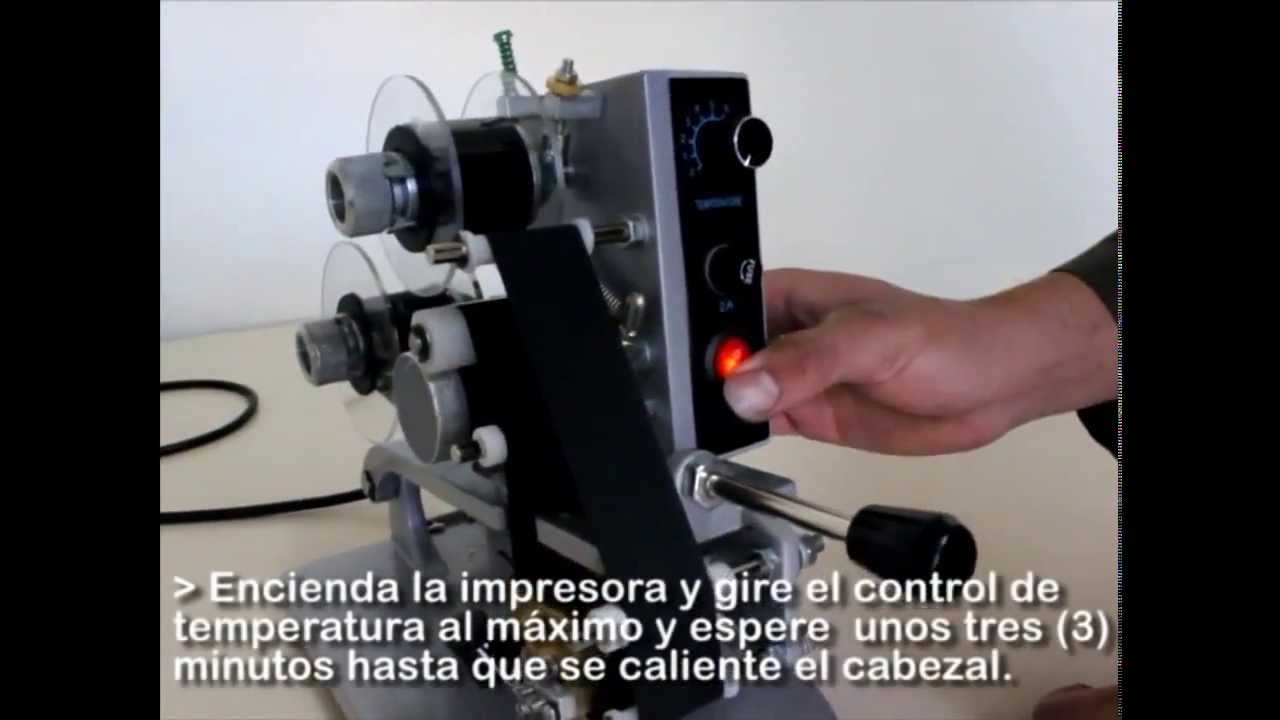 Maquina Lote Y Fecha De Caducidad Modelo Dy 8 Noticias Máquina