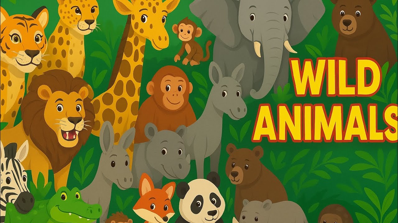 Wild animals name | "Meet the Wild Animals! 🐯🦁 Fun Learning for Kids ...