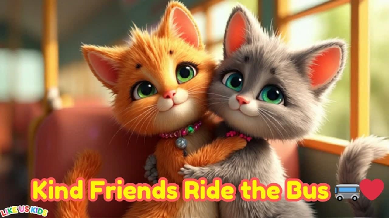 Kindness on the Bus 🚌💖 | Fluffy Teaches Kids to Be Kind! | Like Us Kids ...