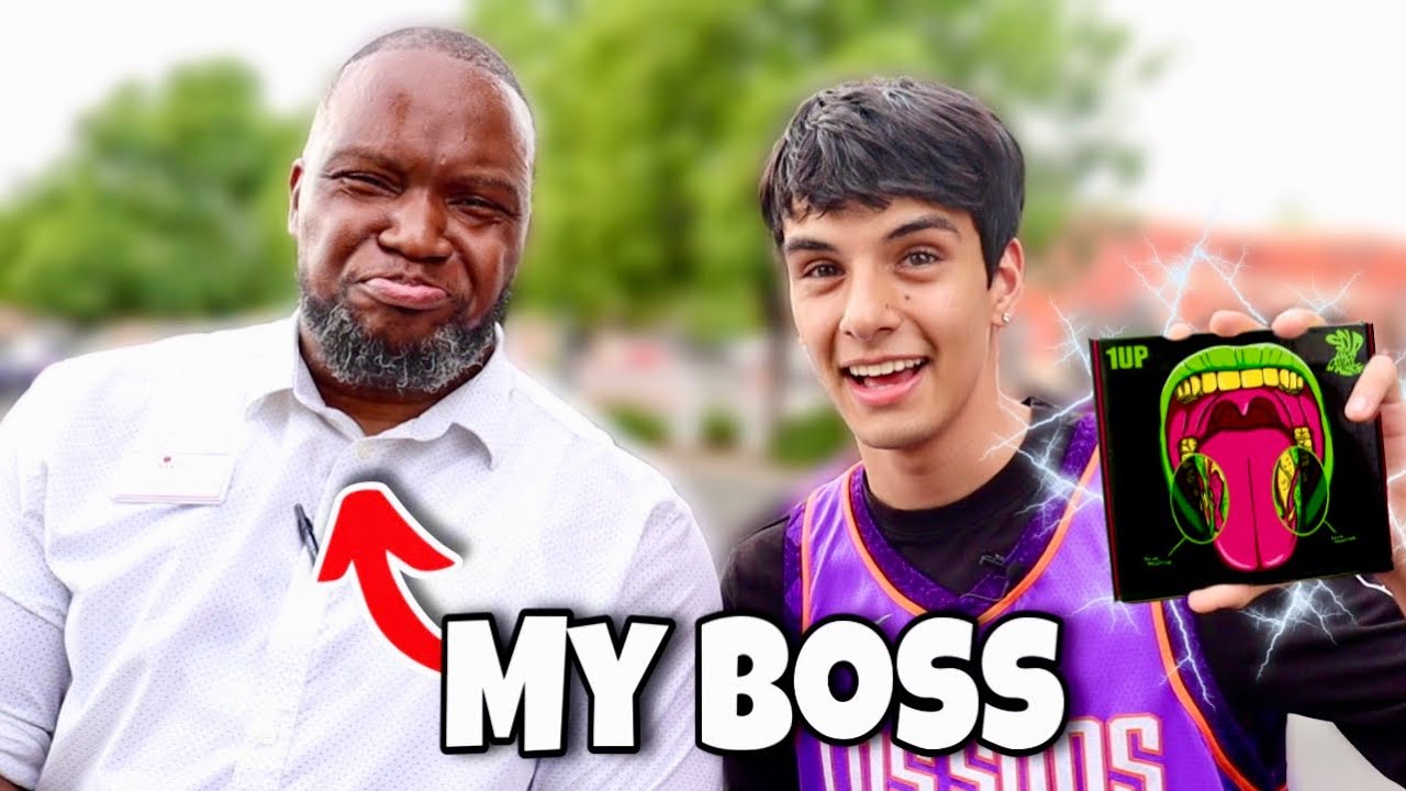 My Boss Tried FaZe Rugs 1up Sour Challenge! - YouTube