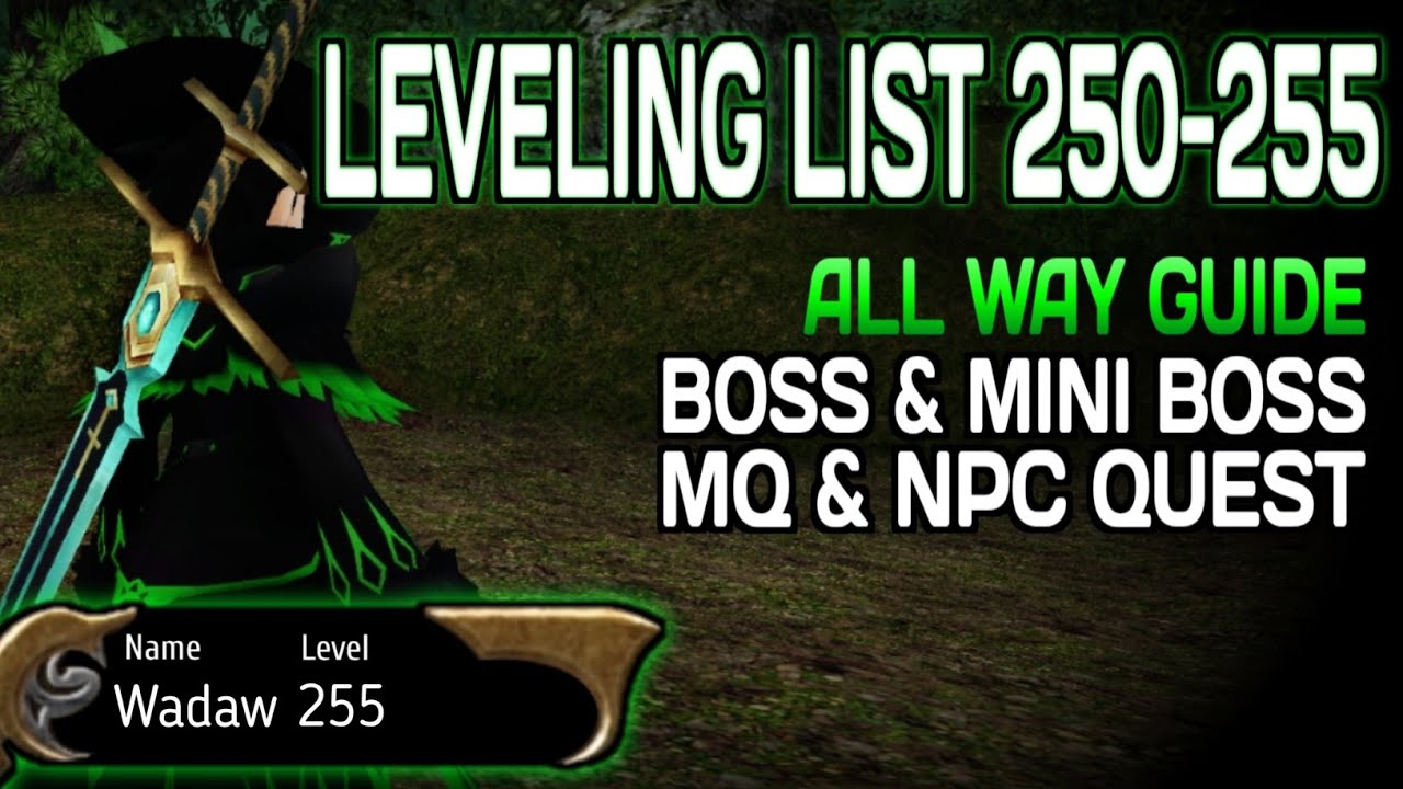 Leveling Toram 250-255 (all way to level up) - YouTube