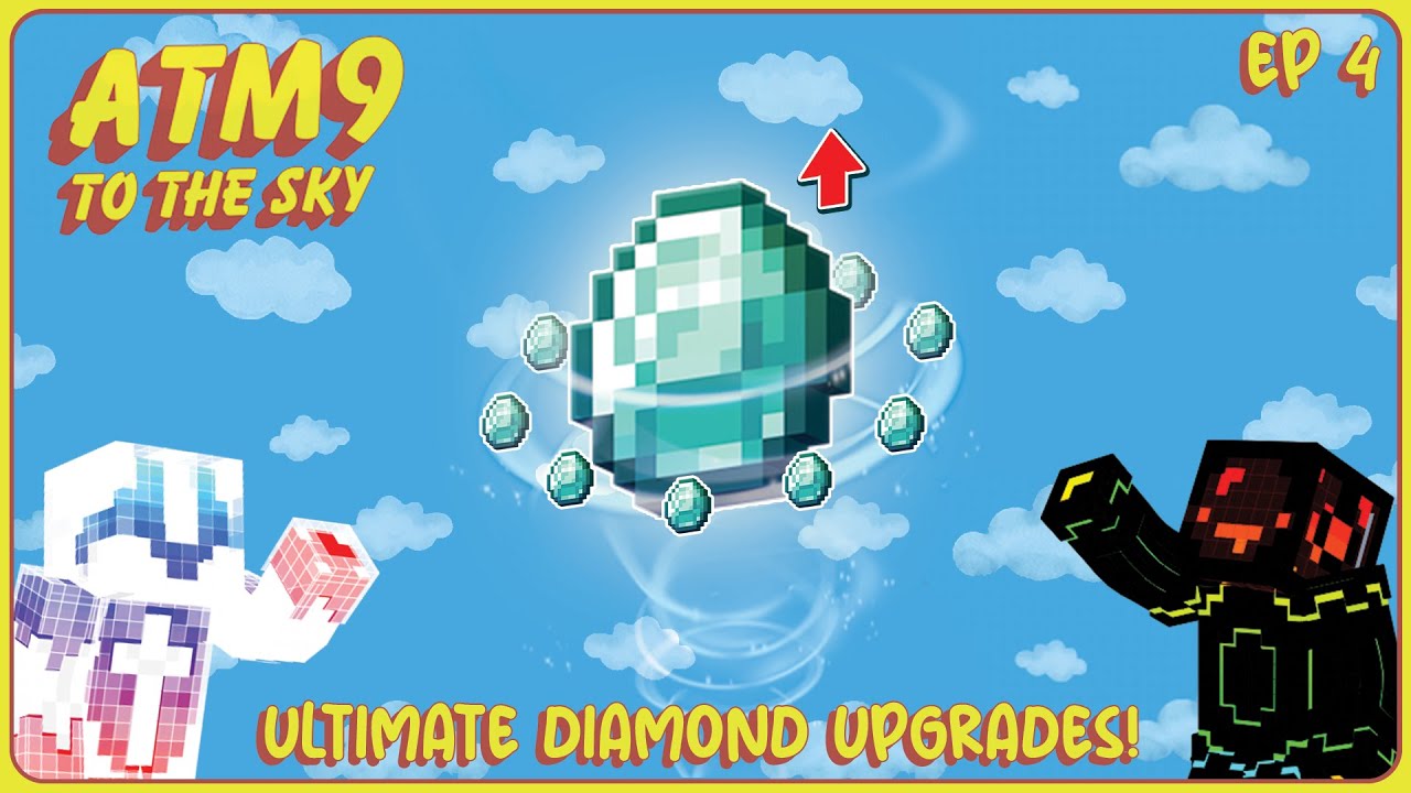 ATM9 - To the Sky | Ultimate Diamond Upgrades! QUEST RUSH & BASIC ...