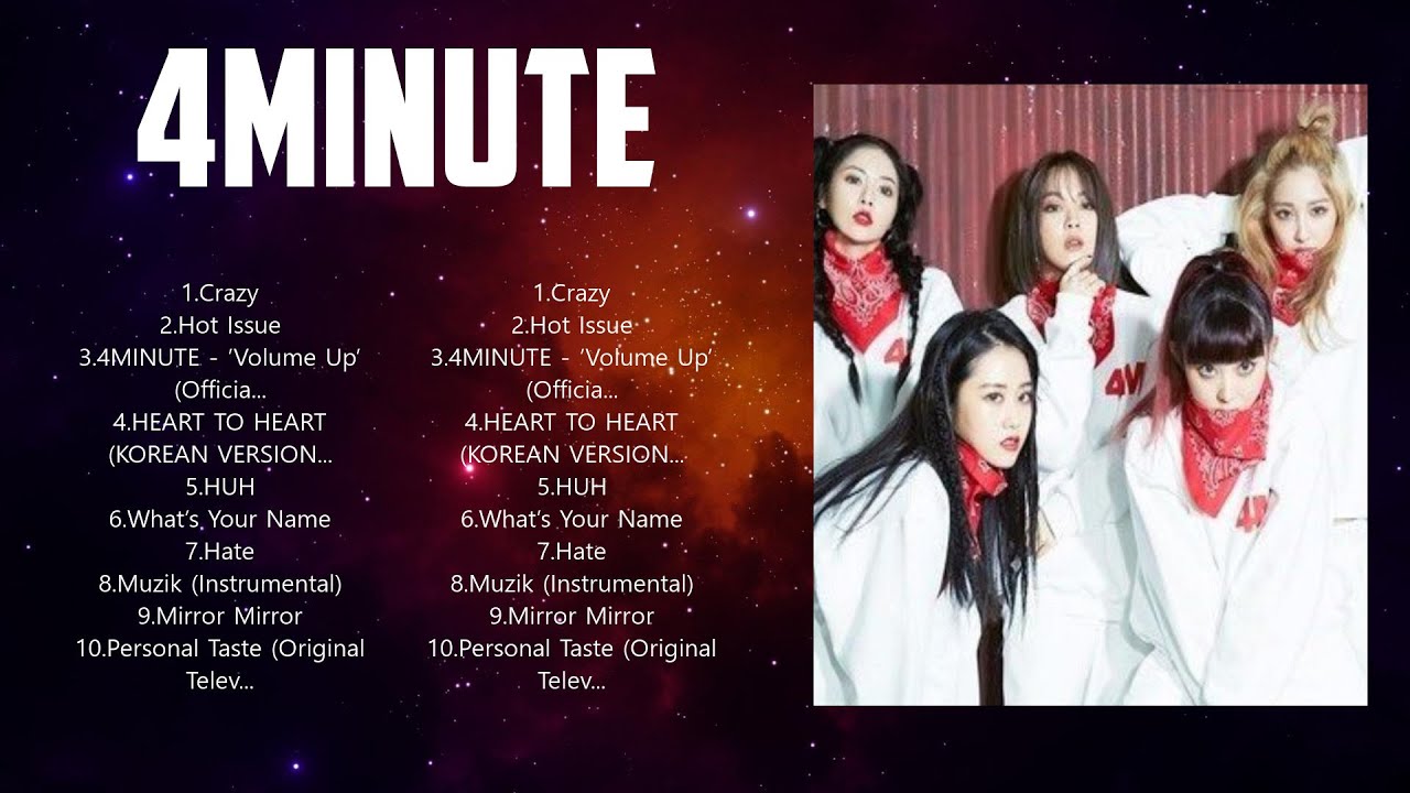 4 M I N U T E Full Album 2024 ~ Top 10 Best Songs ~ Greatest Hits - YouTube