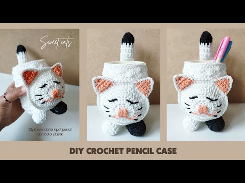 Meow-some Crochet: Craft a Cat Pencil Case