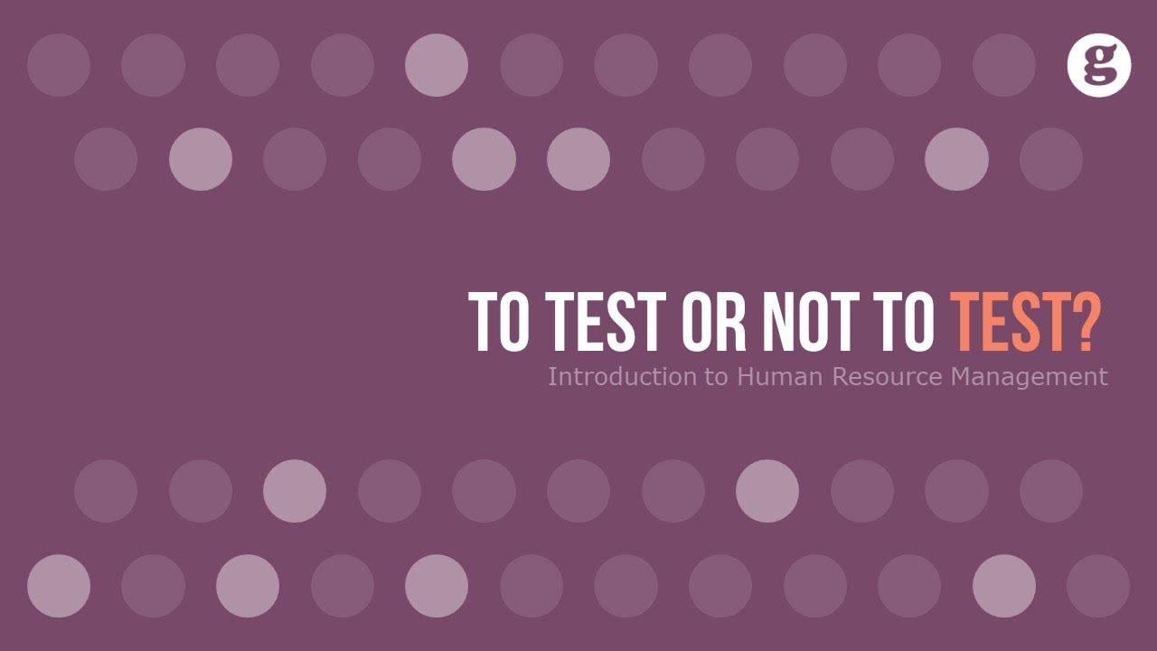 To Test or Not to Test - YouTube