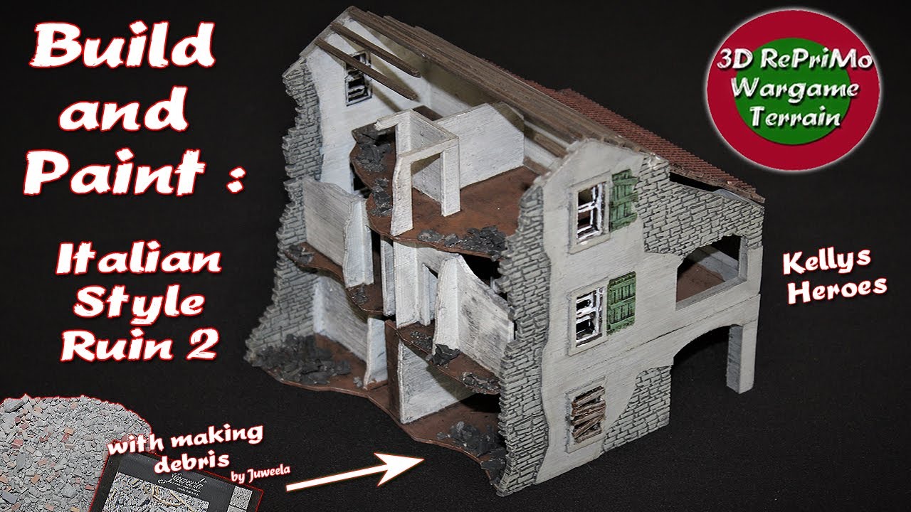 Tutorial: How to Paint 1/72 Italian house ruin 2/Painting Guide ...