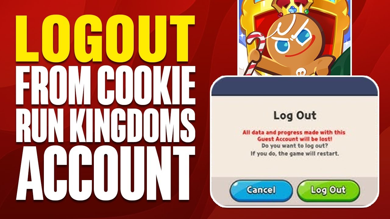 How To Logout From Cookie Run Kingdoms Account - YouTube