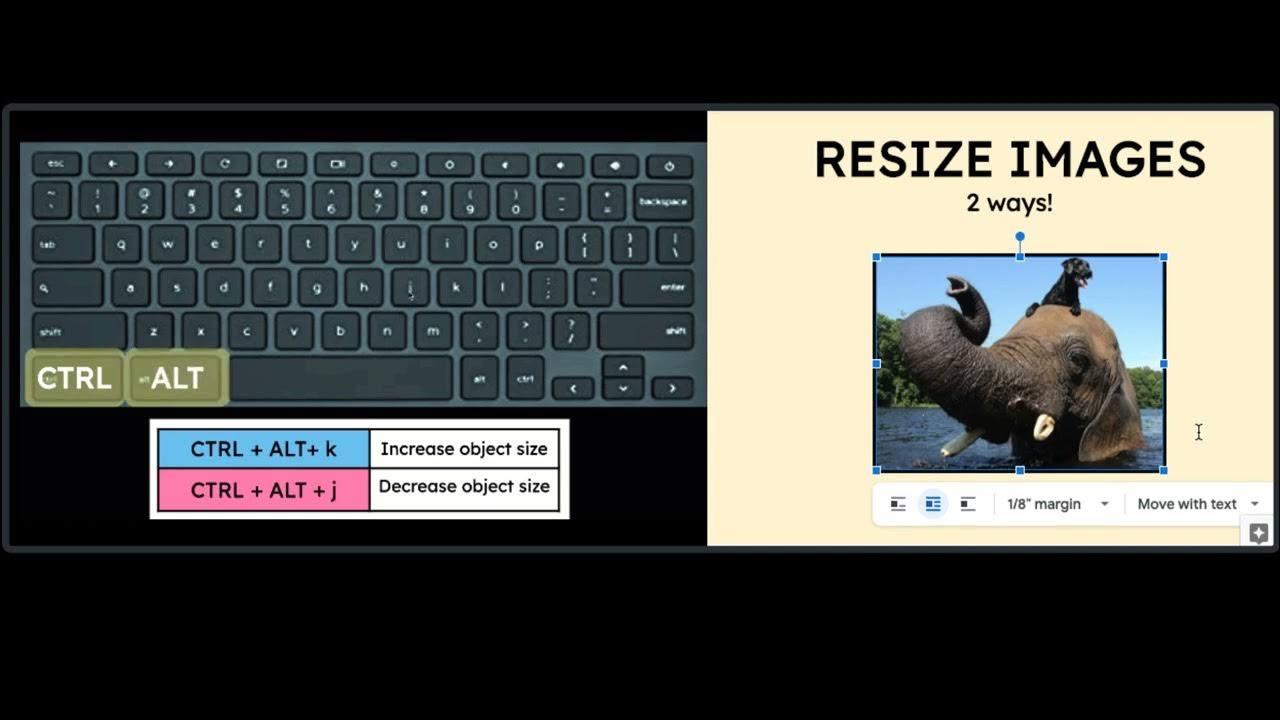 Keyboard Shortcut for Resizing an Image - YouTube