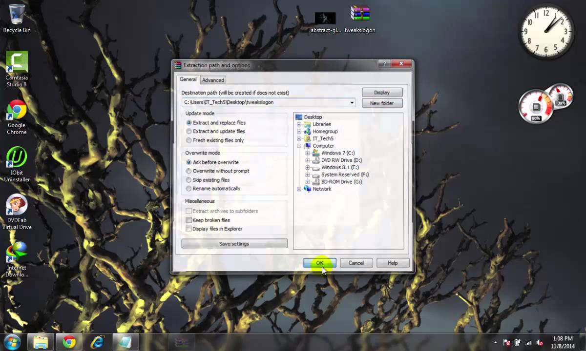 How to change windows 7 logon screen wallpaper - YouTube