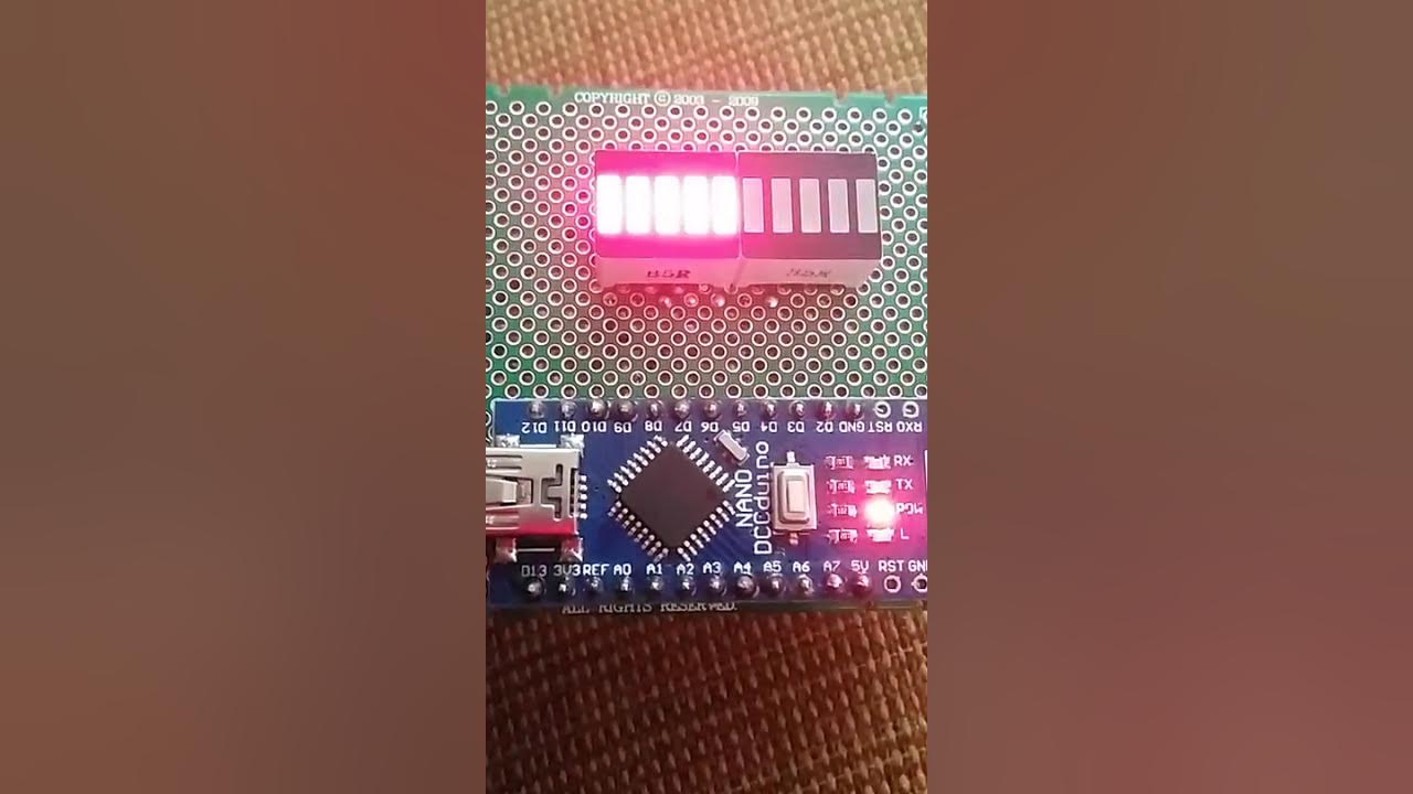 Arduino LED Bargraph Counter - YouTube