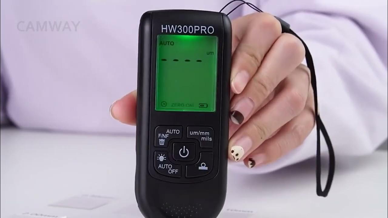 The HW-300PRO Paint Depth Gauge: Your Essential Tool for Precise Coating Measurement - YouTube