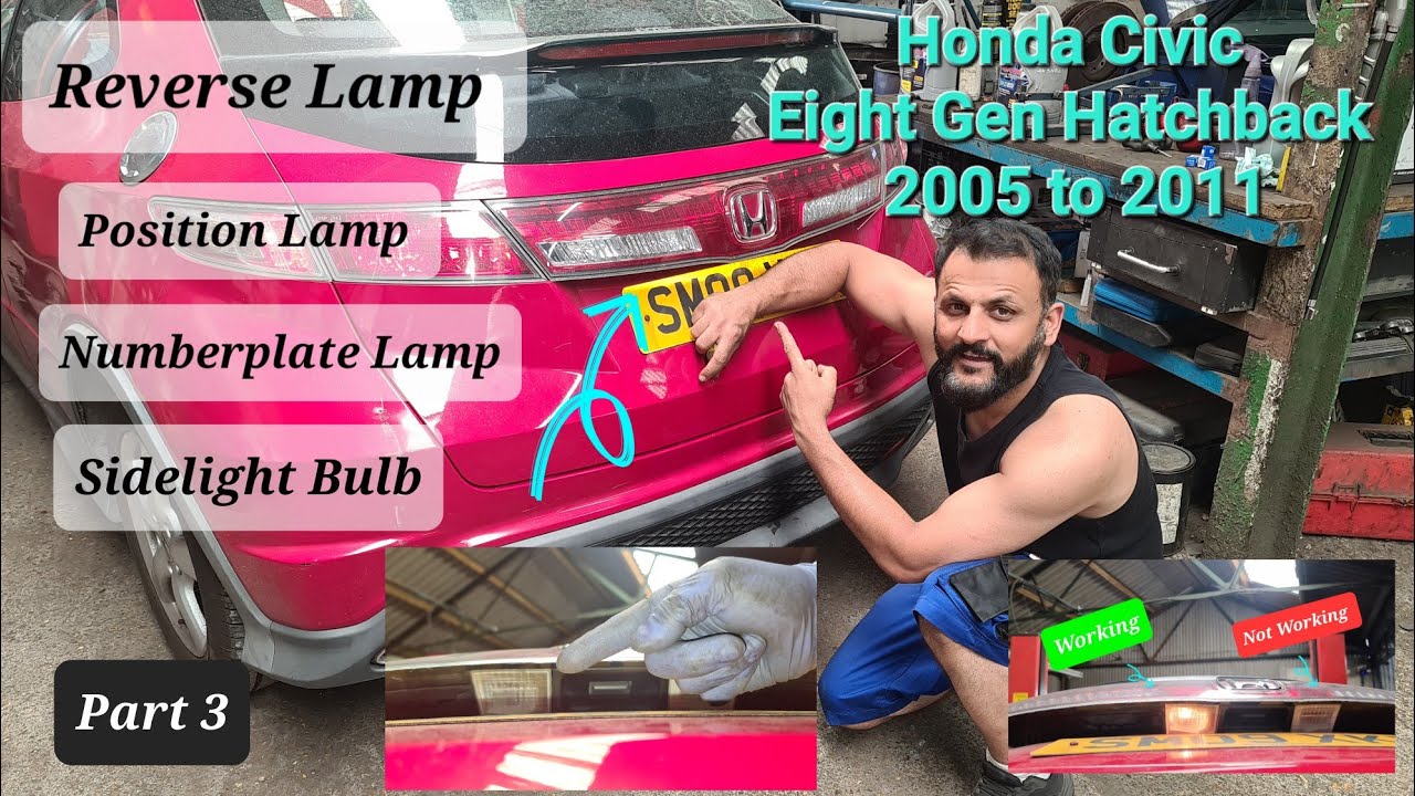 How To Replace Registration Plate Lamp On Honda Civic Part 3 how-to-replace-registration-plate-lamp-on-honda-civic-part-3