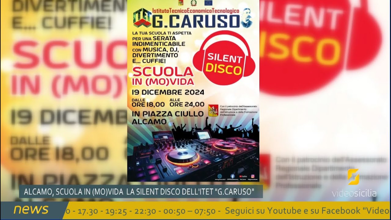 Alcamo, scuola in (mo)vida, la silent disco dell'ITET Caruso - YouTube