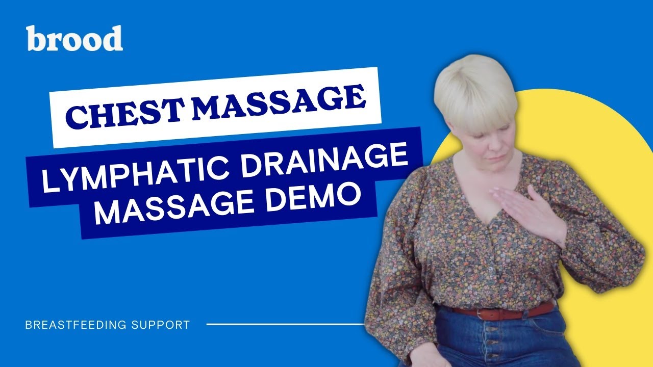CHEST MASSAGE → Lymphatic Drainage Massage Demo | Engorgement Support ...